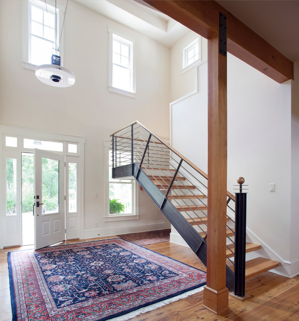 New Home - Colonial Exterior, Contemporary Interior - Contemporary ...