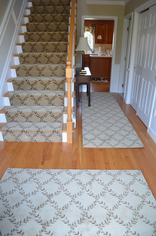 Norfolk, MA Stair/Hall Runners - Traditional - Staircase - Boston - by ...