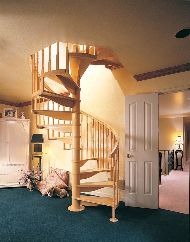 Oak Spiral Stairs - Craftsman - Staircase - Philadelphia - by User | Houzz