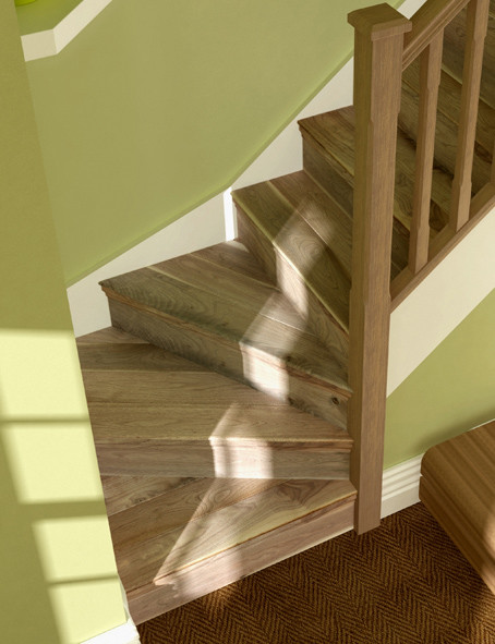 Oak Stair Cladding - Traditional - Staircase - Other - by Heritage ...