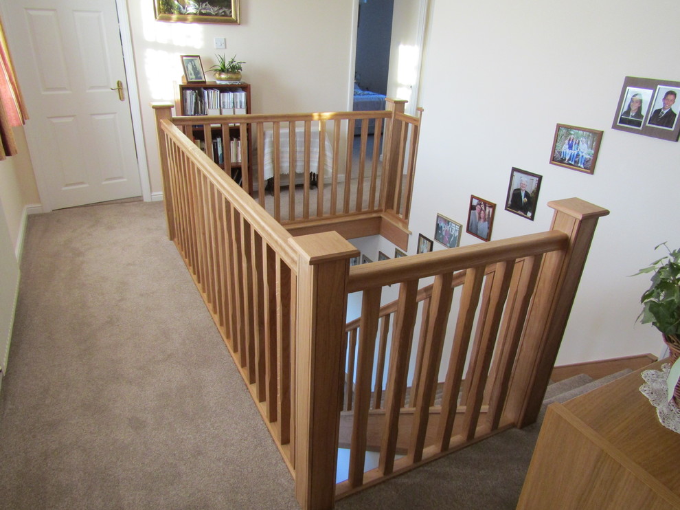 Oak staircase transformation - Contemporary - Staircase - Other - by ...