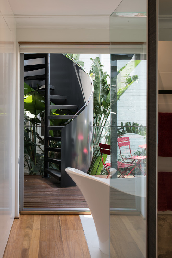 Open Plan Living with a View in Castlecrag - Farmhouse - Staircase ...