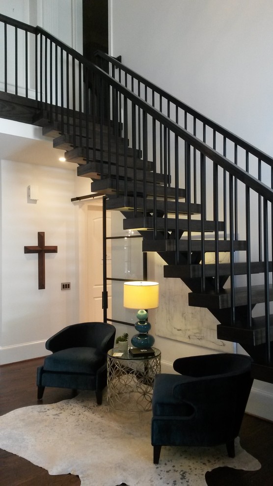 Open Rise Staircases - Contemporary - Staircase - Atlanta - by Southern ...