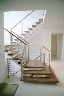 Open Riser Stairs - Modern - Staircase - DC Metro - by IDS Metals / Ar2 ...