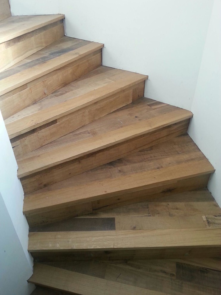 Organic Solid Wood Stairway installed by Ory's Hardwood Floors Inc. å ...