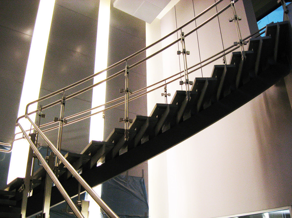Our Work - Modern - Staircase - DC Metro - by HP Metal Fabrication | Houzz
