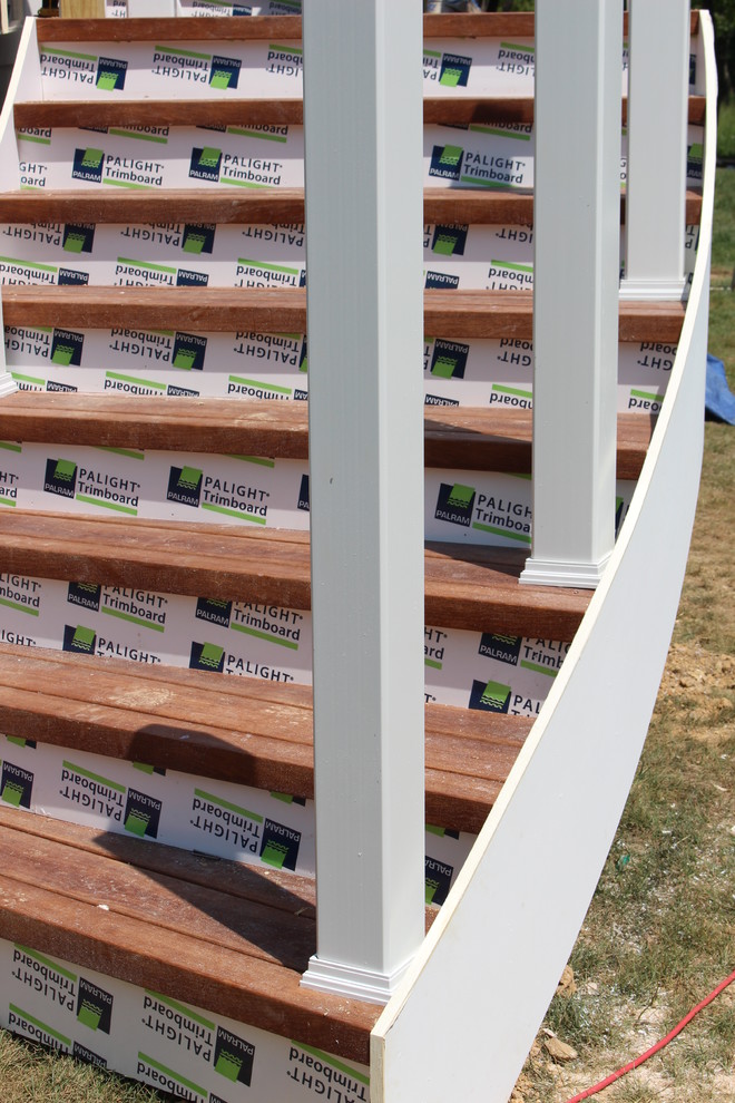 Out Door Curved Stringer Project - Traditional - Staircase - DC Metro ...