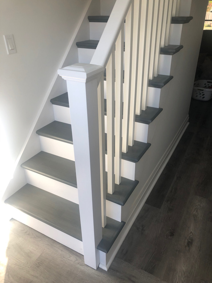 Painted and stained staircase. - Craftsman - Staircase - Toronto - by ...