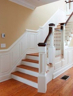 Paneled Wainscoting - Traditional - Staircase - New York - by Fanatic ...