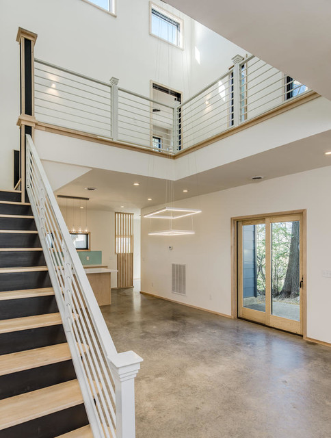 Passive Solar Sawtooth - Modern - Staircase - Nashville - by Gill ...