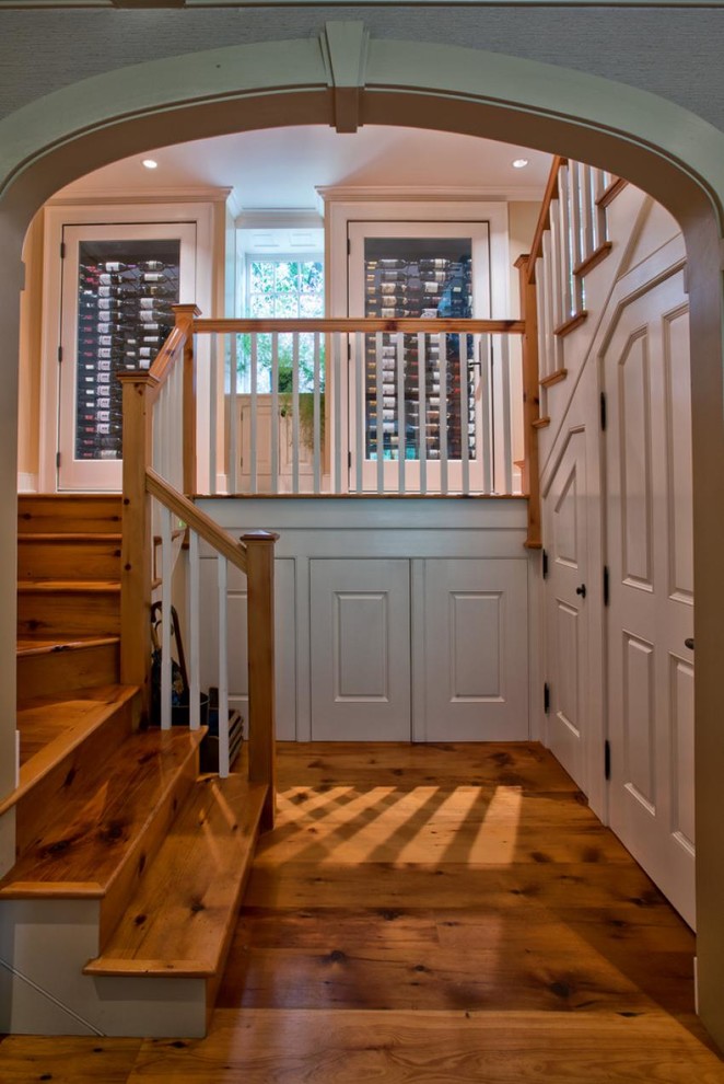 Pennsylvania Stone Buttressed Farmhouse - Farmhouse - Staircase ...