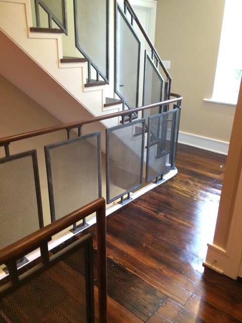 Perforated steel railing - Industrial - Staircase - Philadelphia - by ...