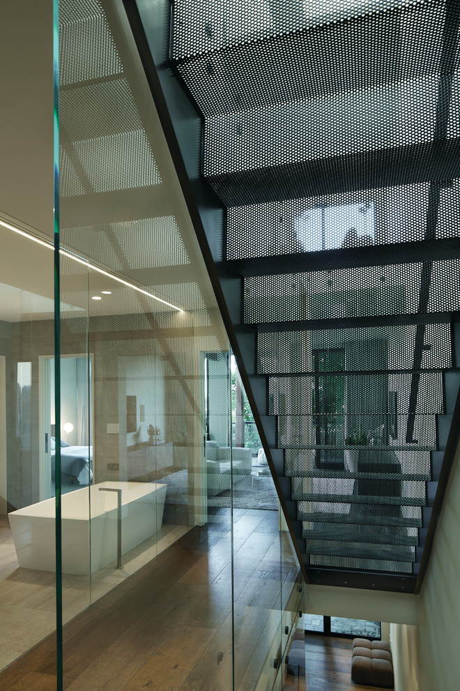 Perforated steel stair core - Modern - Staircase - San Francisco - by ...