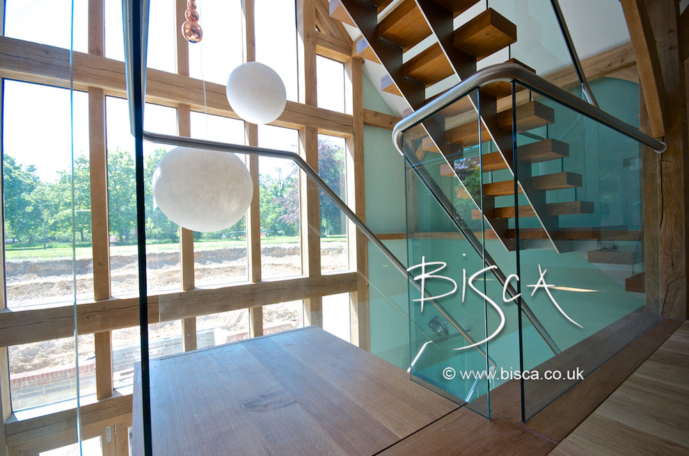Pool House Staircase - Contemporary - Staircase - London - by Bisca ...