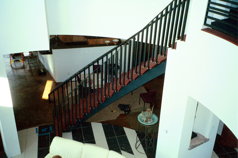 Powder Coated Steel Stair Unit - Modern - Staircase - Albuquerque - by ...