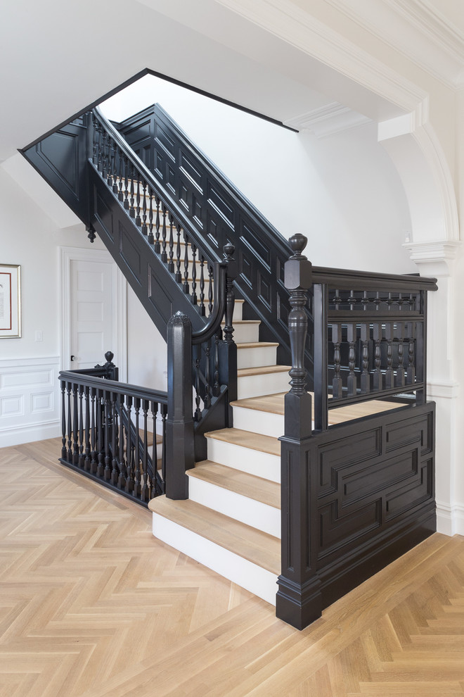 Prospect-Lefferts Gardens Townhouse Stairhall - Transitional ...