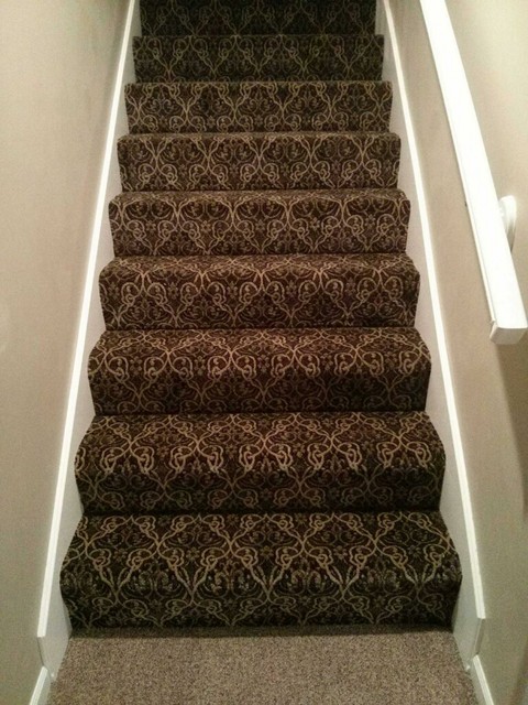 Random stair carpet with a pattern. - Staircase - Kansas City - by All ...
