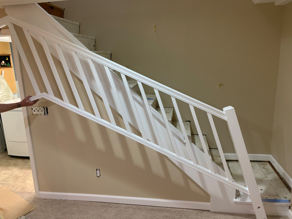 Removable railing before install - Traditional - Staircase - Portland ...