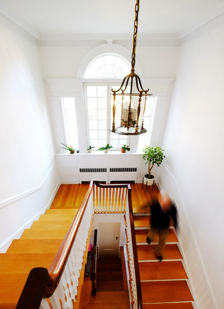 Renewing a Dutch Colonial in Ditmas Park - Midcentury - Staircase - New ...