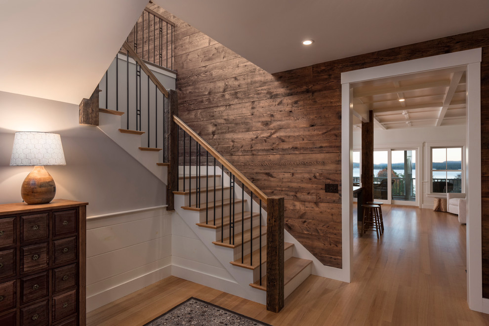 Renovated Family Farmhouse - Farmhouse - Staircase - Boston - by Samyn ...