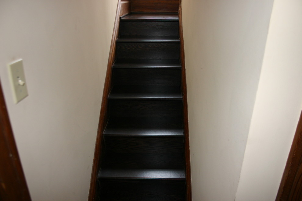 Replacement old Douglas Fir steps with naw Red Oak treads & risers ...