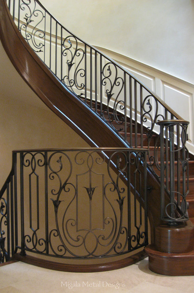 Residential Railing - Traditional - Staircase - Chicago - by Migala ...
