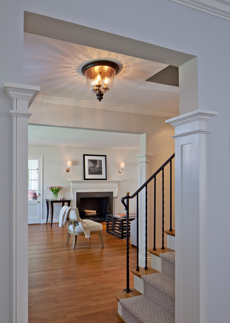 Reviving a Tired Colonial - Traditional - Staircase - DC Metro - by ...