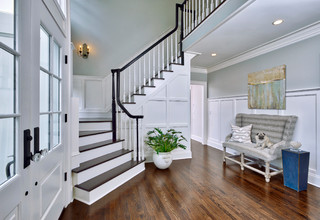 Ridgefield Home Renovation - Transitional - Staircase - New York - by ...