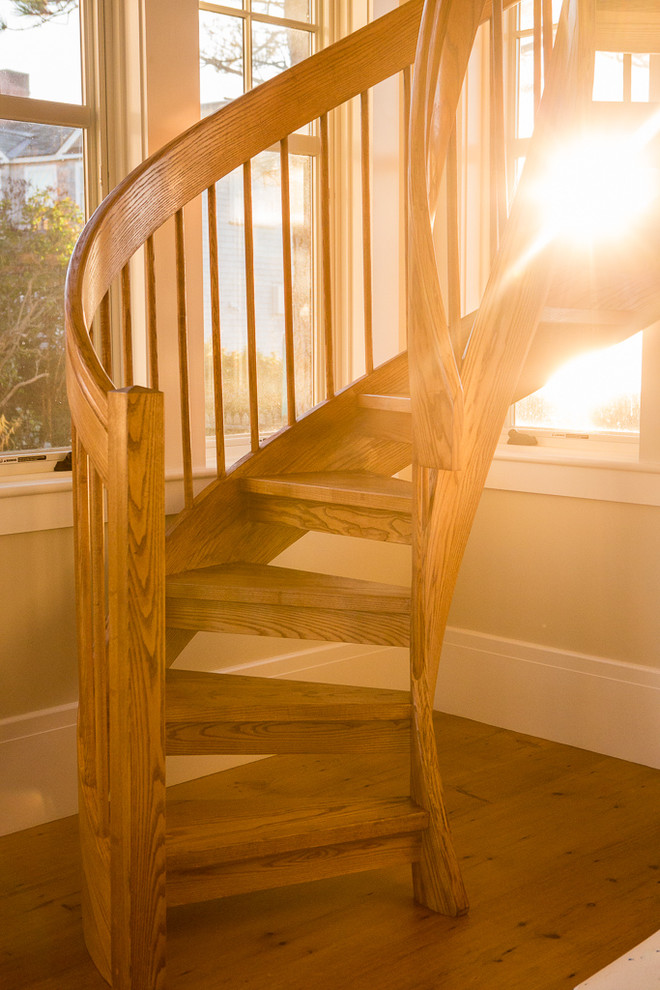 Rocky Point Teardown - Beach Style - Staircase - Portland Maine - by ...