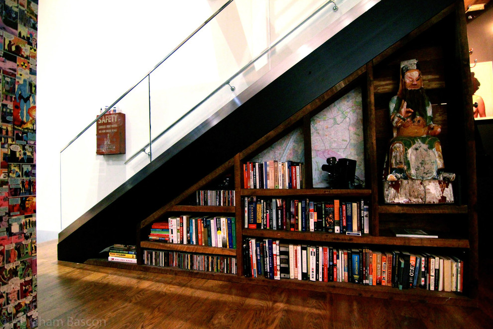 Rustic Hollywood Art Haven - Industrial - Staircase - Los Angeles - by ...