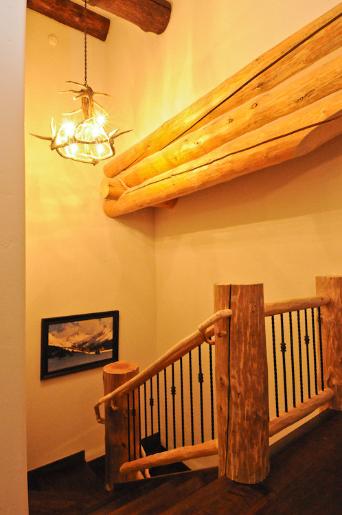 Rustic Log Cabin - Rustic - Staircase - Denver - by Mountain Life and ...