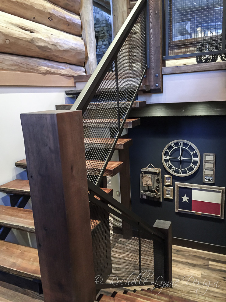 Rustic Riverside Cabin - Rustic - Staircase - Calgary - by Rochelle ...