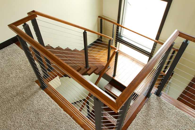 RZR Vision Cable Railing System (Modern Loft) - Modern - Staircase - DC ...