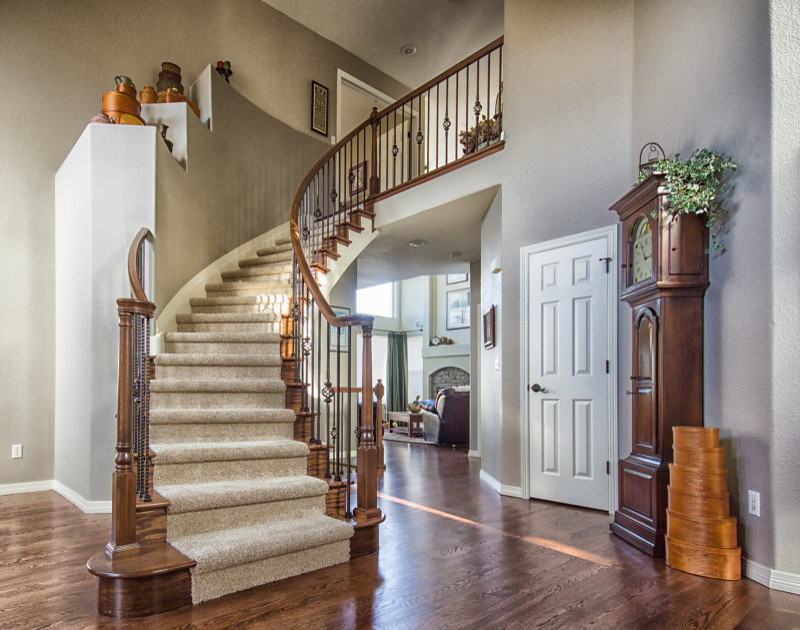 Saddlerock Stairway and Family Room Update - Traditional - Staircase ...
