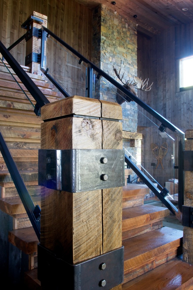 Schiller Home - Rustic - Staircase - Salt Lake City - by Glass Images ...