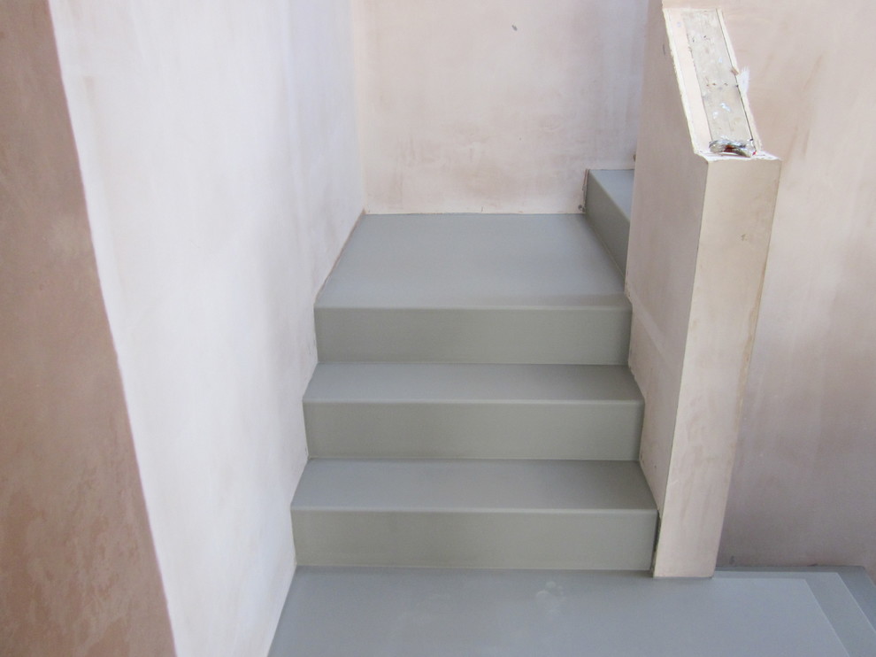 Seamless Polyurethane Resin Staircase Poured Flooring Comfort Floors ...