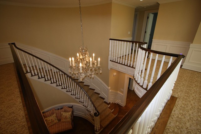 Second Floor Foyer - Traditional - Staircase - Boston - by Groom ...