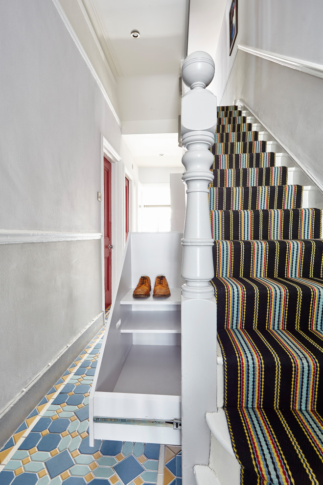 Secret under stairs shoe draw - Staircase - London - by JNJ Building ...