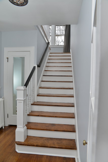Shaker hts whole house renovation - Transitional - Staircase ...