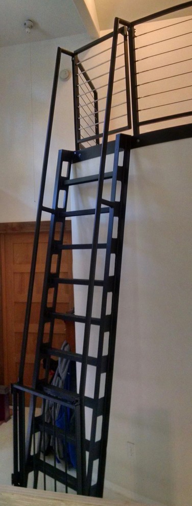 Ship's Ladder, Loft Cable Rail & Gate - Modern - Staircase - Other - by ...