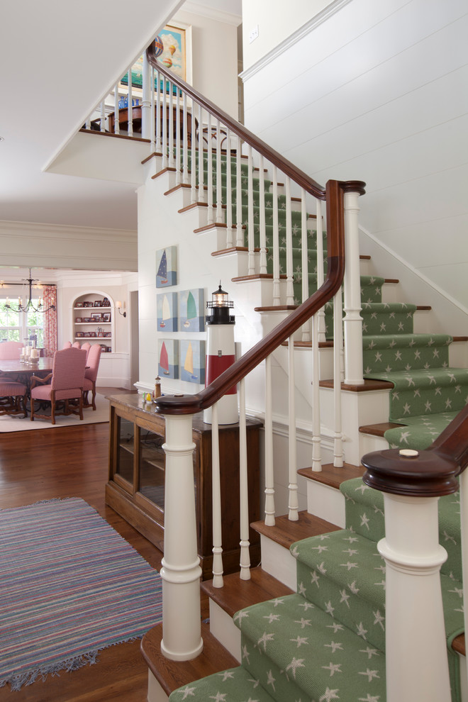 Siasconset New Summer Residence &Guest House - Beach Style - Staircase ...