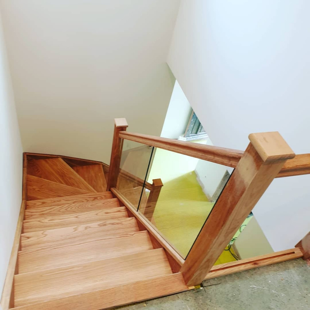 Single Winder Softwood Staircase With A Glass Balustrade - Staircase ...