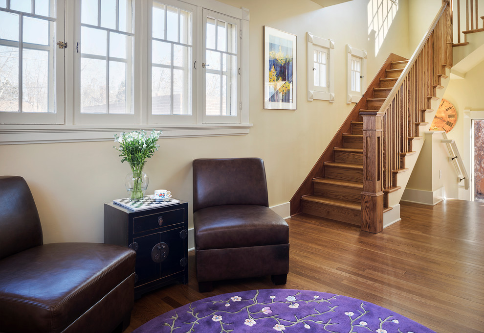 Sitting Room with Staircase - Craftsman - Staircase - Denver - by ...