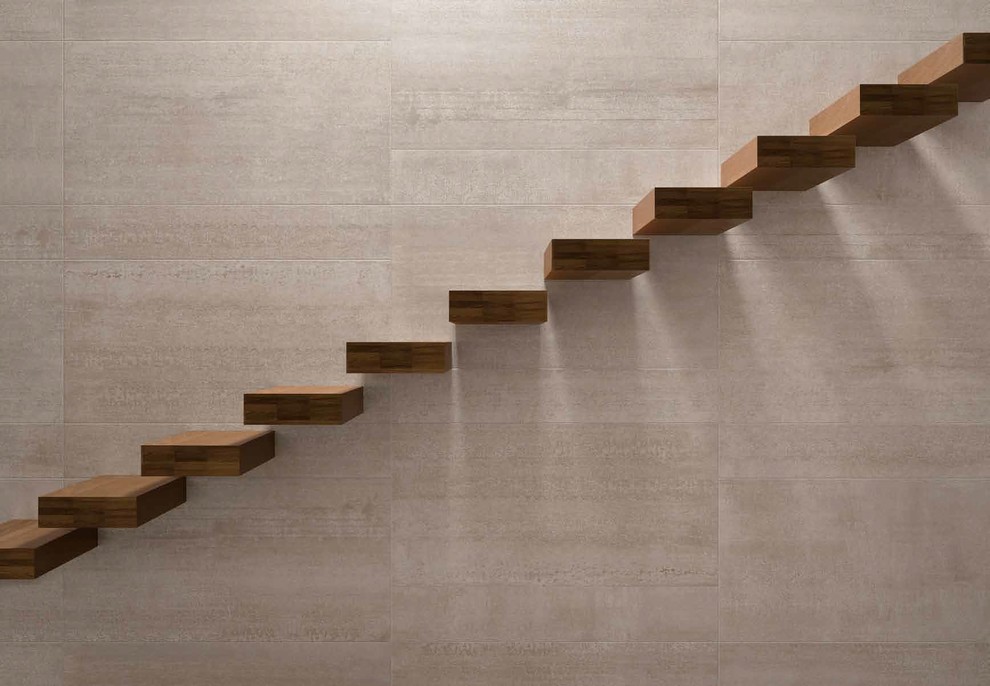 Sleek & Modern Tile - Modern - Staircase - Toronto - by M2 Tile & Stone ...