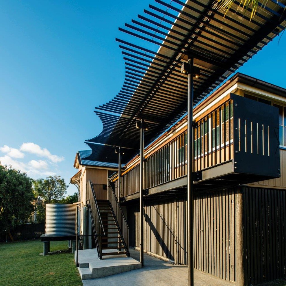 Solar Verandah - Manly Heritage House - Contemporary - Staircase ...