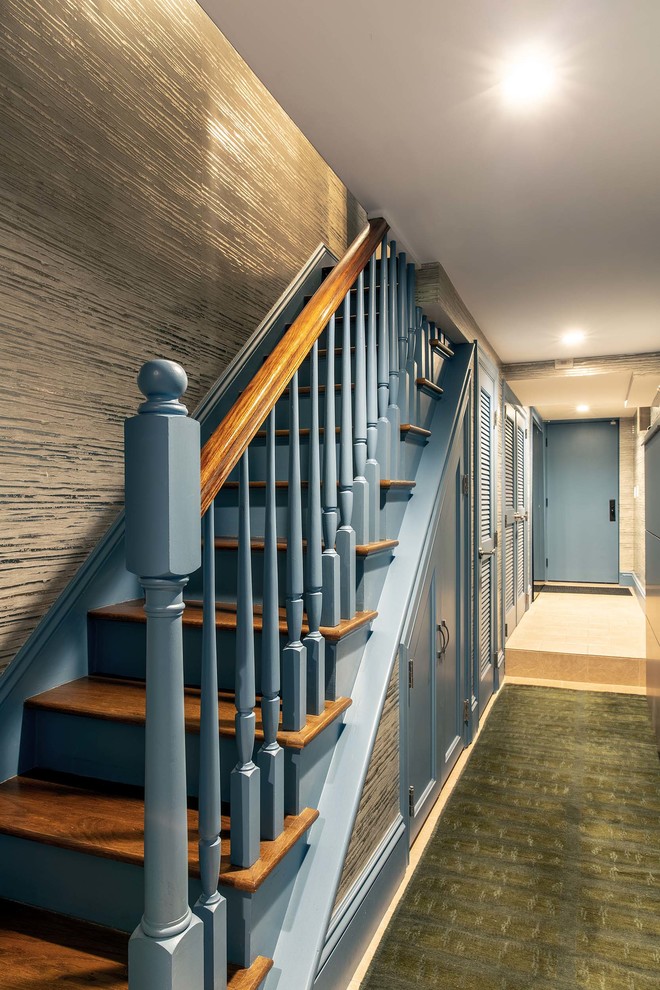 South End Brownstone: Staircase - Transitional - Staircase - Austin ...