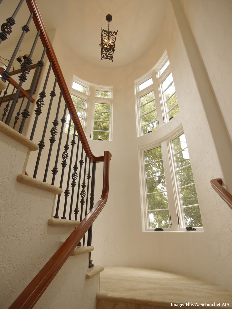Spiral Staircase Spanish Colonial Revival Style
