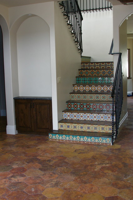 Spanish Staircase - Mediterranean - Staircase - Los Angeles - by Dave ...