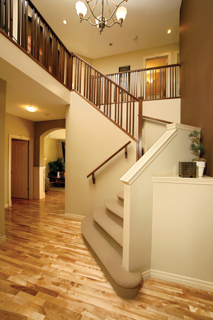 SPINDLE STAIRS & RAILINGS photos - Contemporary - Staircase - Calgary ...