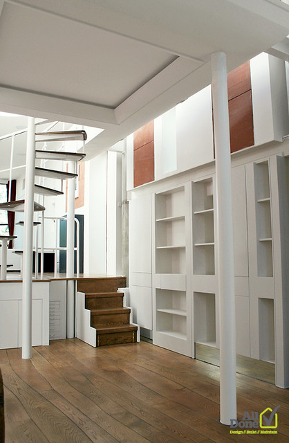 Split level mezzanine - Contemporary - Staircase - London - by All Done ...